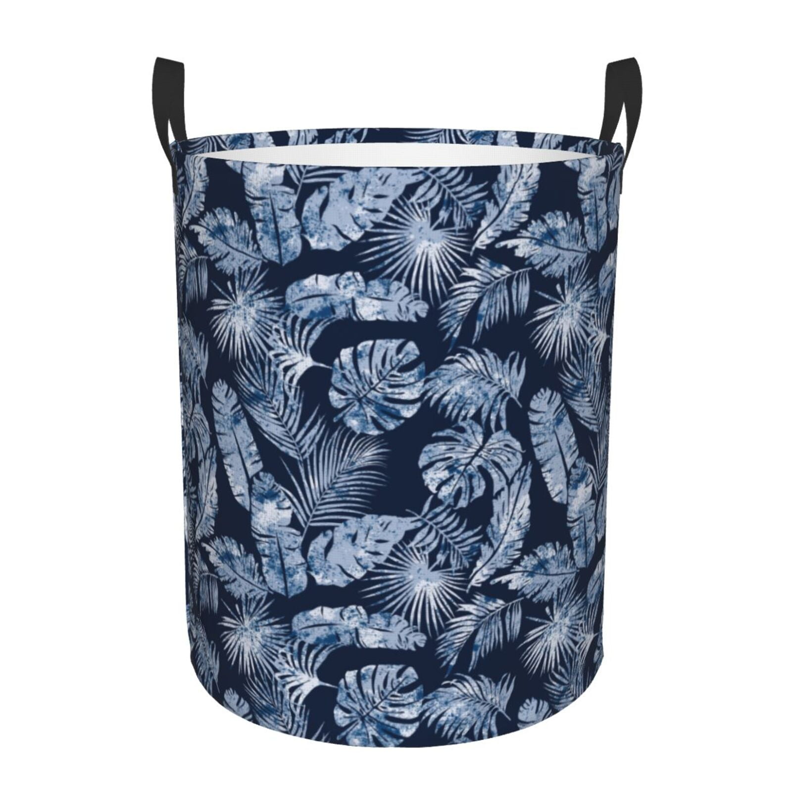 Qekee Tropical Leaves print Laundry Hamper Basket, Hamper Basket for ...
