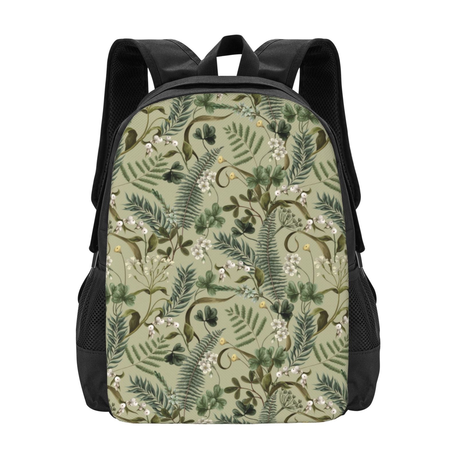 Qekee Tropical Plants Green for Travel Laptop Backpack for womem and ...