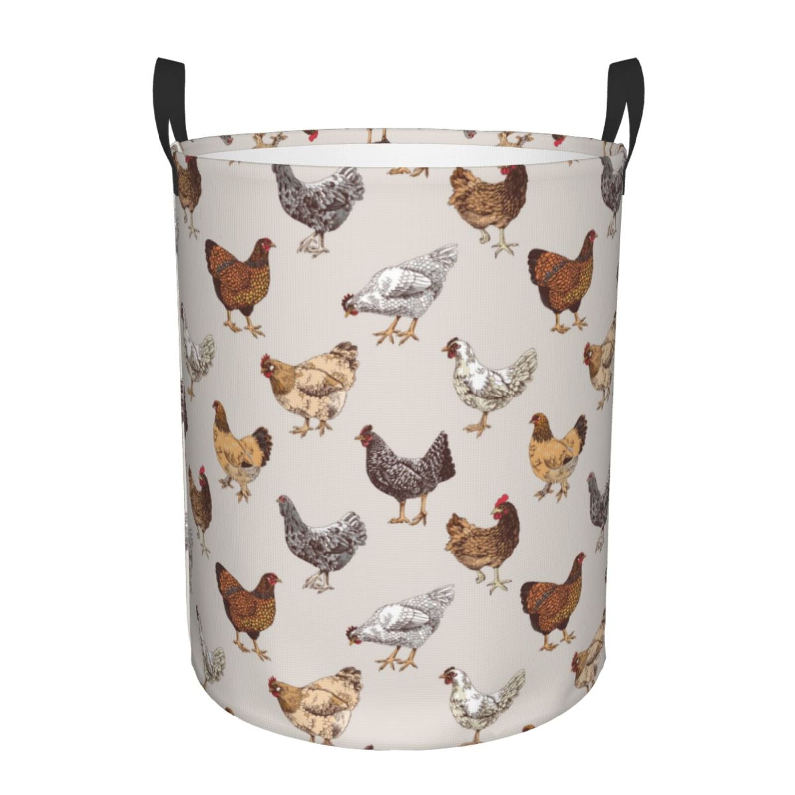 Qekee Various Chicken print Laundry Hamper Basket, Hamper Basket for ...