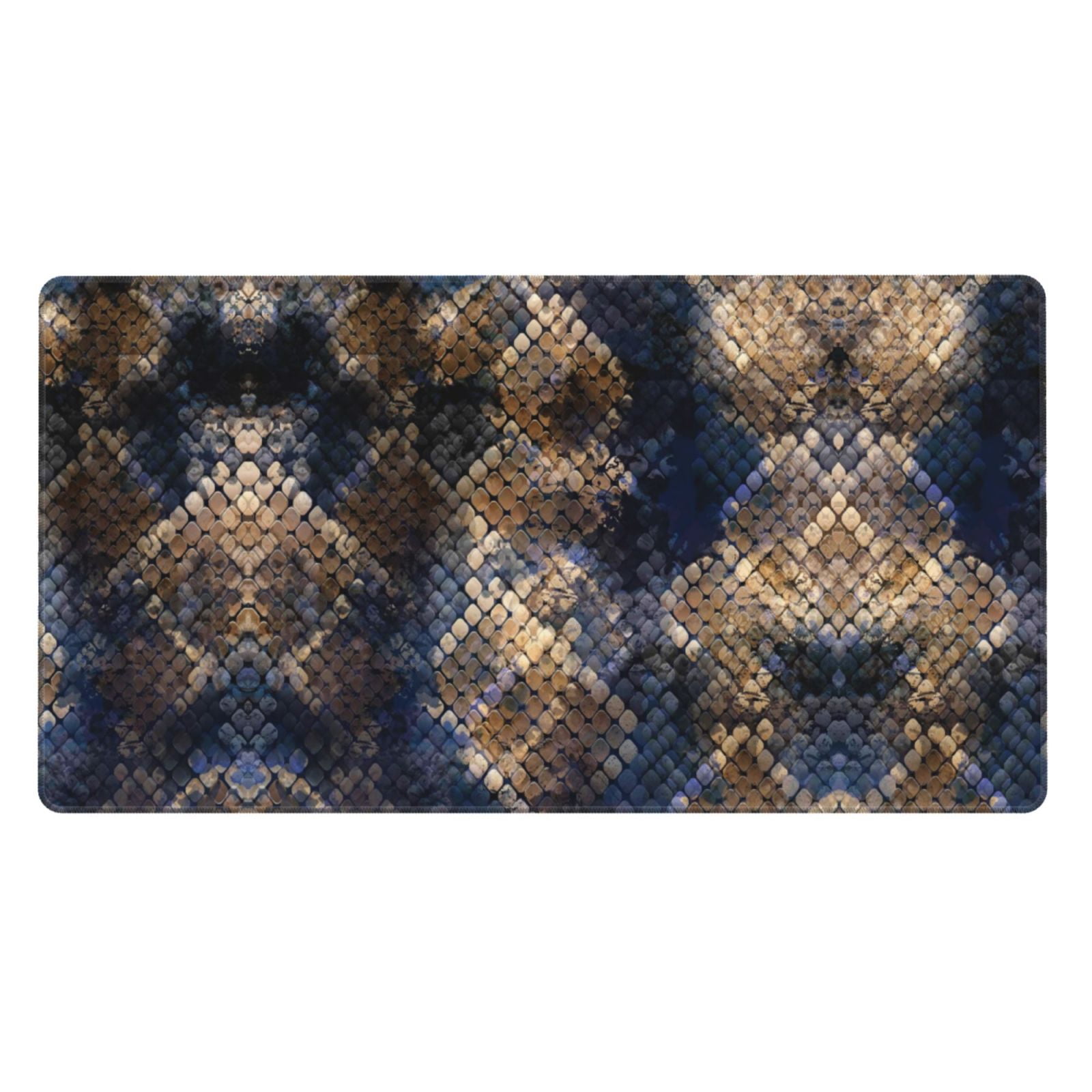 Qekee Watercolor Snake Skin Print Desk Pad Protector,Mouse Pad,Office ...