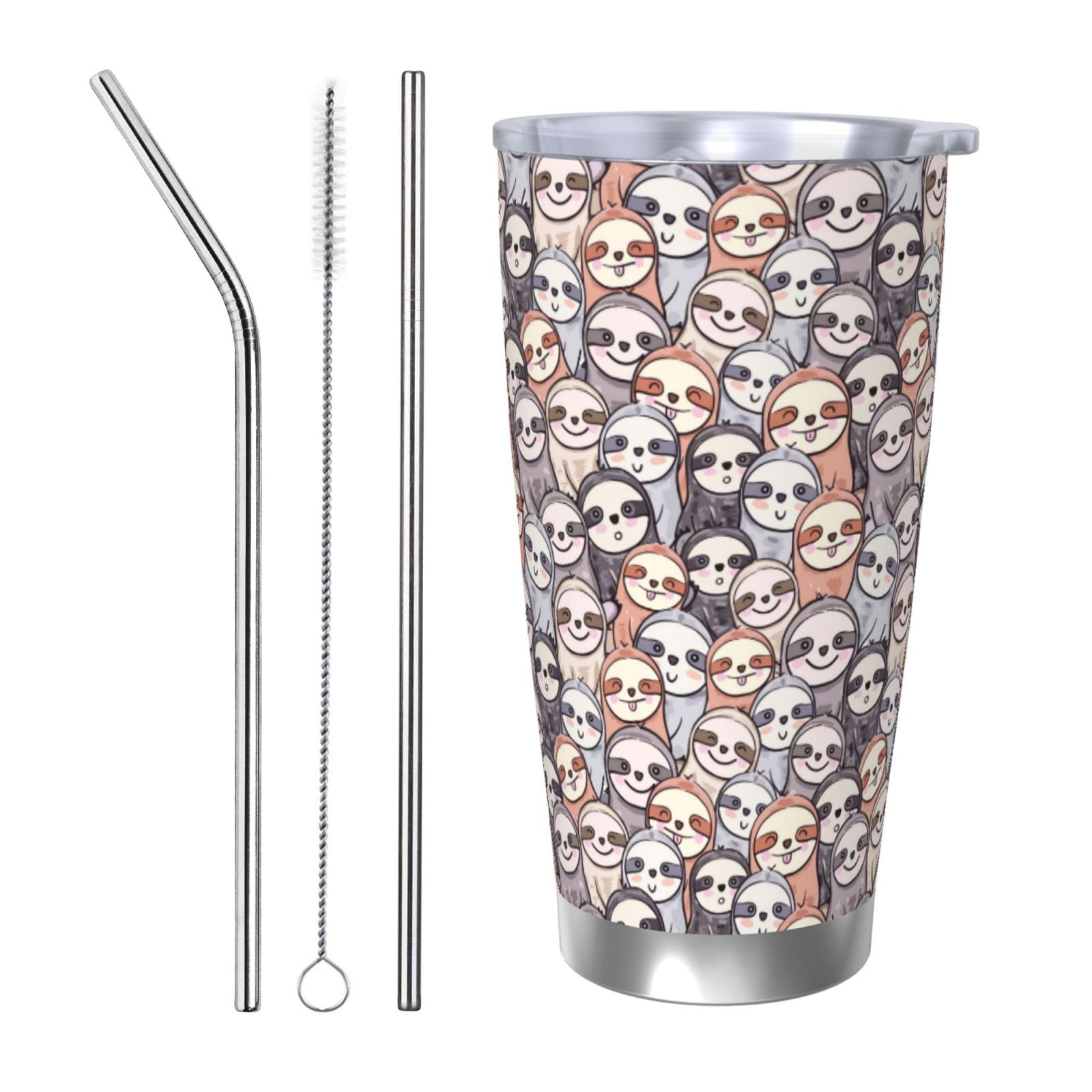 Qekee Watercolor cute slow loris Print 20OZ Car Cup,Stainless Steel ...