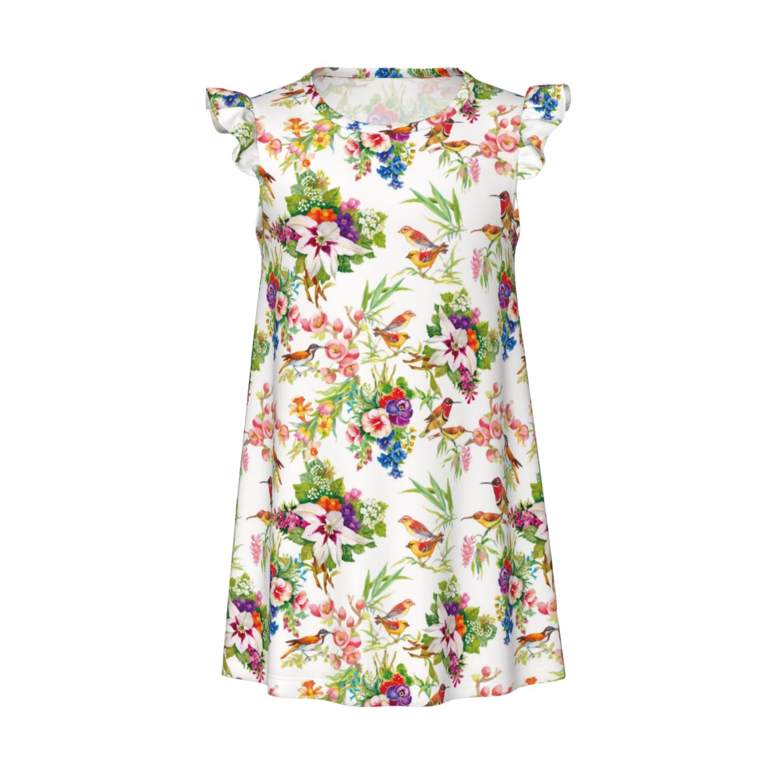 Qekee Wild Exotic Birds And Flowers for Girls Nightgowns, Princess ...