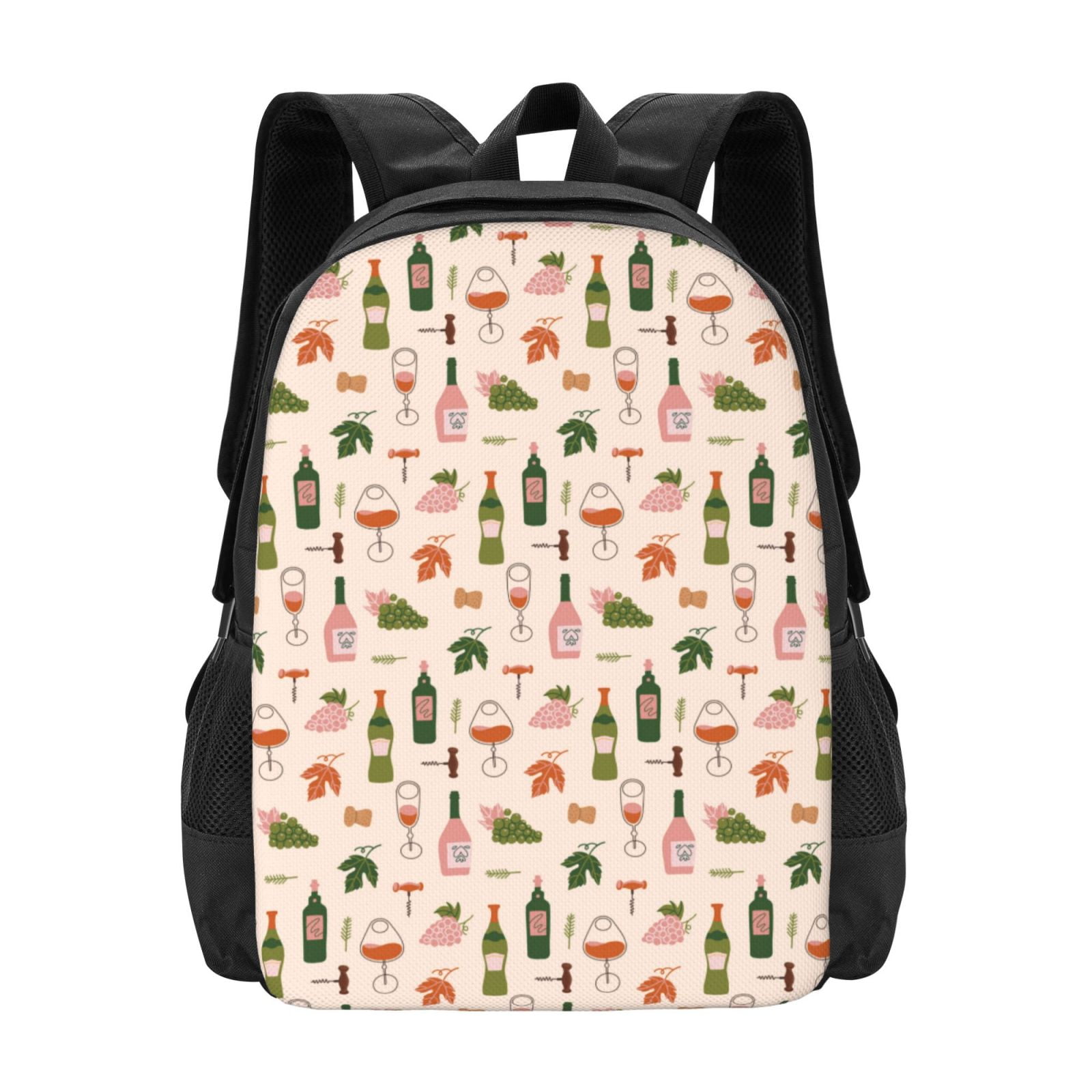 Qekee Wine Bottles With Grapes for Travel Laptop Backpack for womem and ...