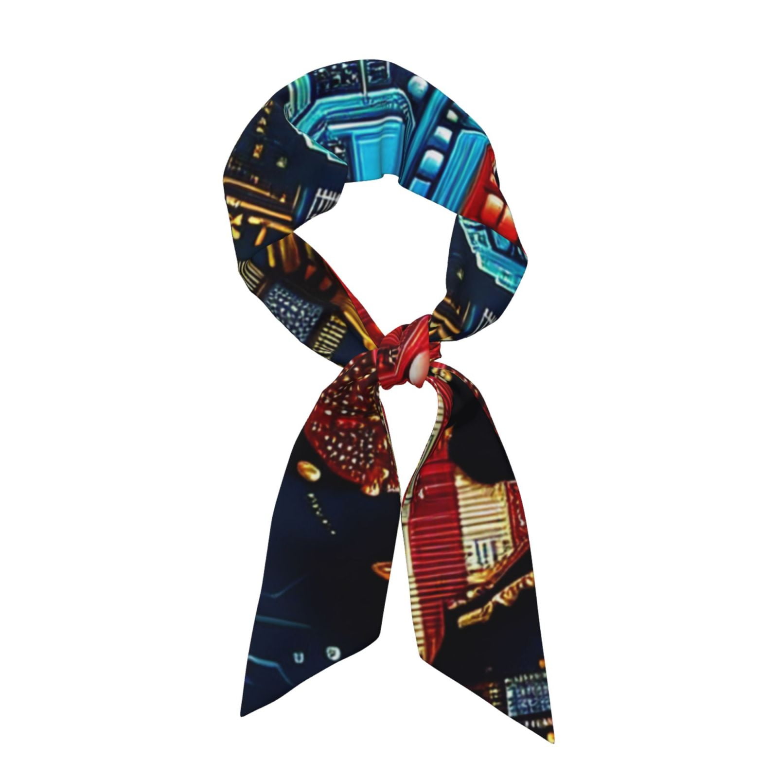Qekee World Map Of Digital Circuits for Silk Feeling Scarf Medium ...