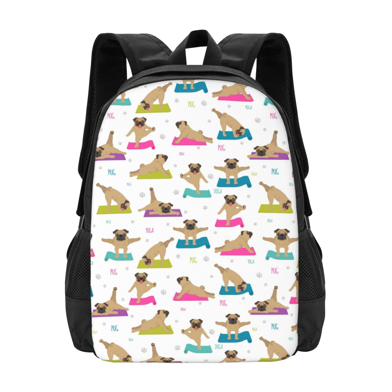 Qekee Yoga Dogs Poses for Travel Laptop Backpack for womem and men ...