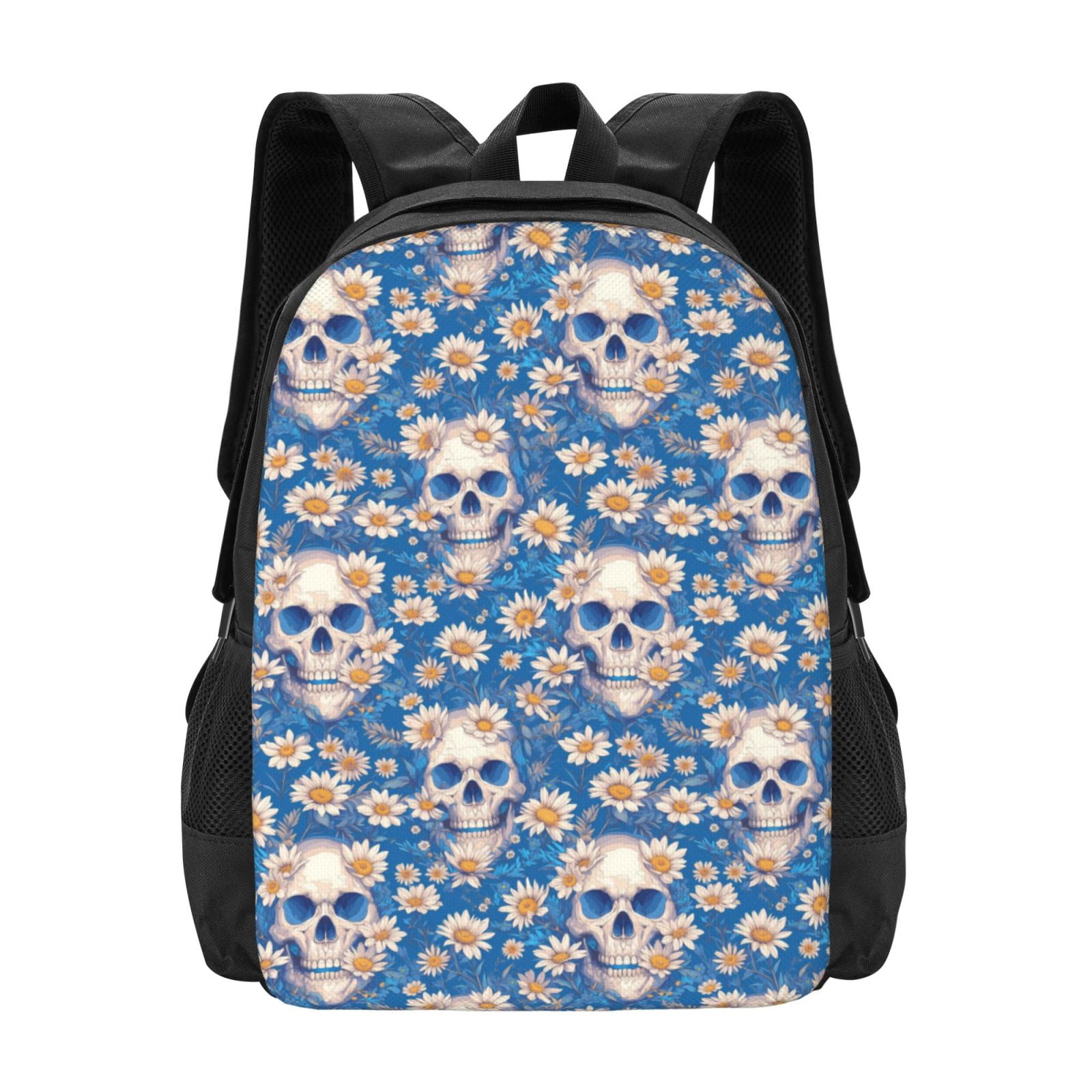 Qekee white Skull daisy in water for Travel Laptop Backpack for womem ...