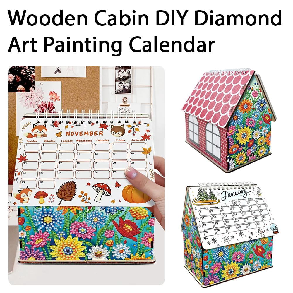 QenASHaing 3D Diamond Art Painting Gingerbread House Christmas Cabin ...