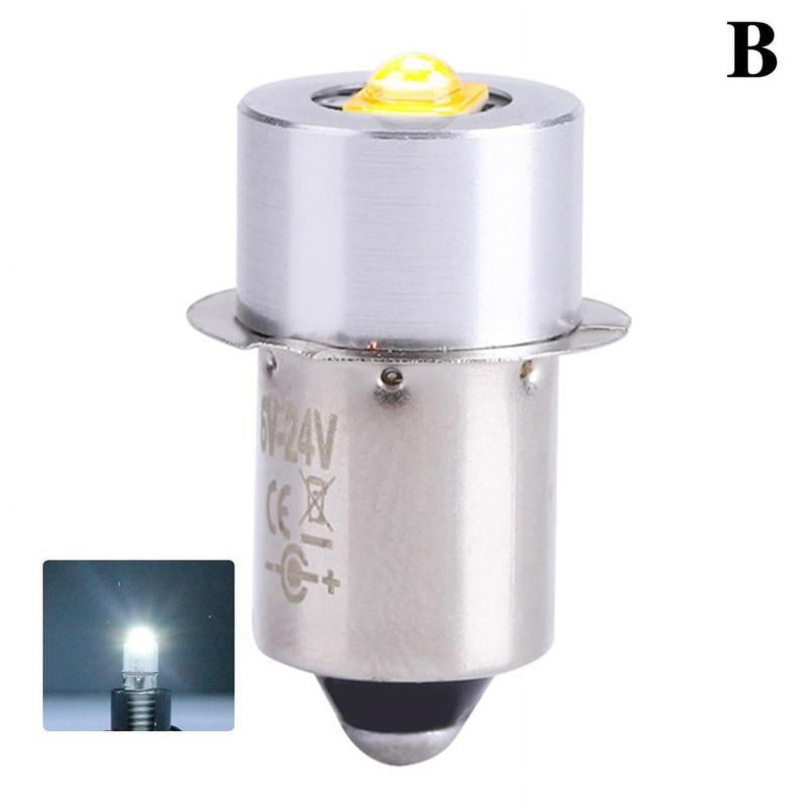 QenASHaing 3W 6-24V P13.5S LED Flashlight Replacement Bulb, Long ...