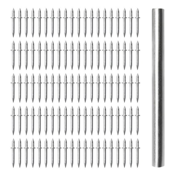 QenASHaing 50-Pack Double-Headed Baseboard Nails 1.06in with Socket ...