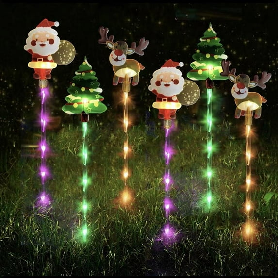 QenASHaing 6-Piece Solar LED String Lights Set, Energy-Saving Auto-On ...