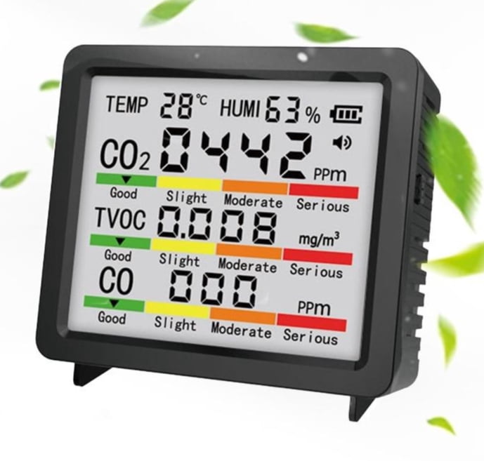 QenASHaing Air Quality Detector for Indoor Monitoring of Carbon Dioxide ...