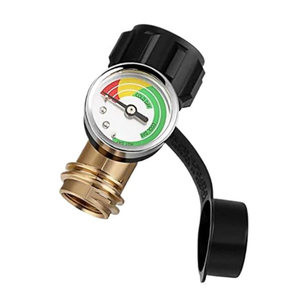 QenASHaing Brass Propane Tank Gauge for 5-40lb Tanks, Color-Coded ...