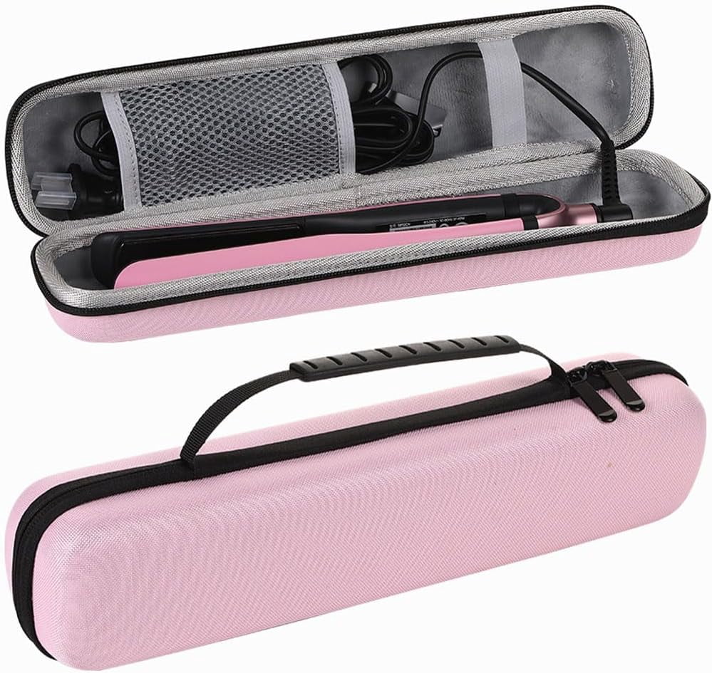 QenASHaing Curling Iron Travel Case, Festwarm Hard Carry Bag for ...