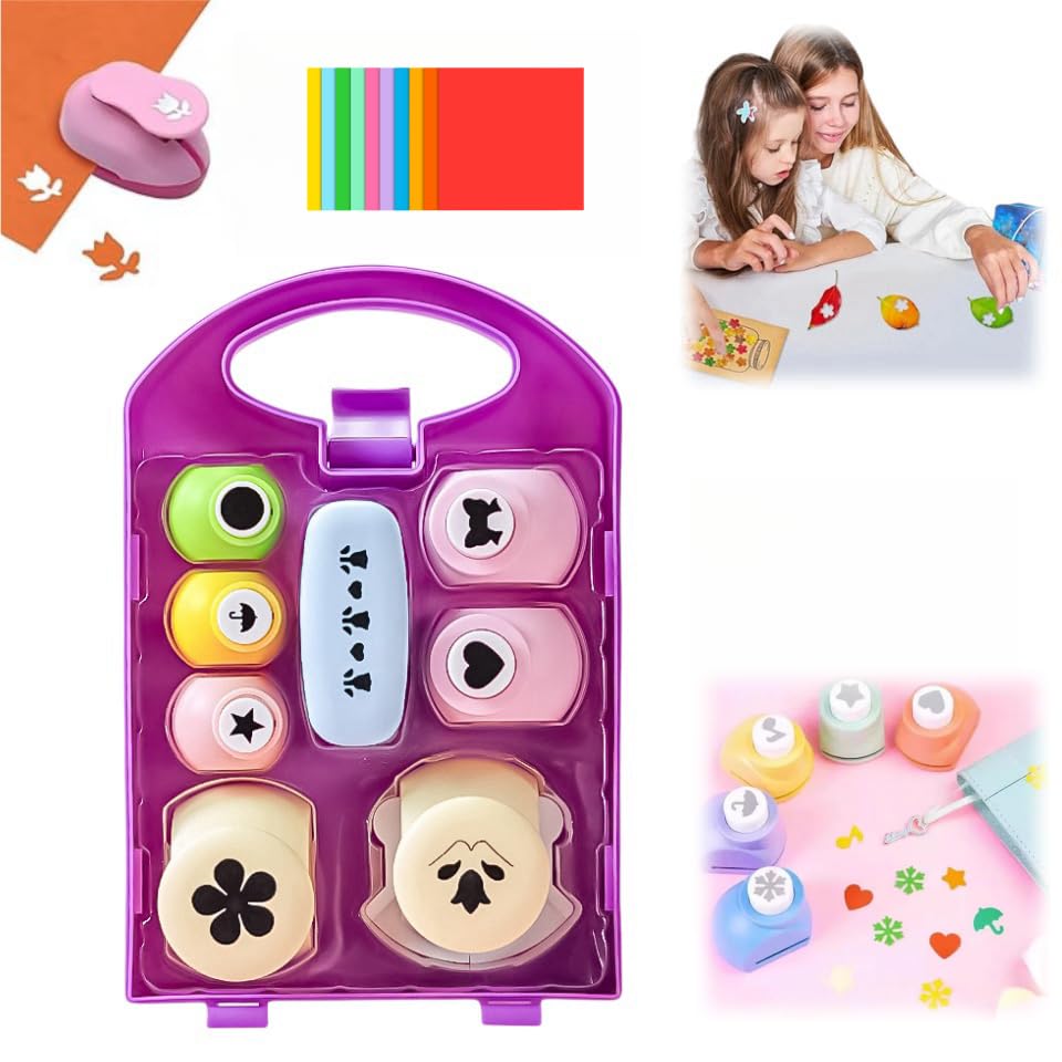 QenASHaing DIY Puncher Craft Set, 2026 New Creative Kids Craft Hole ...