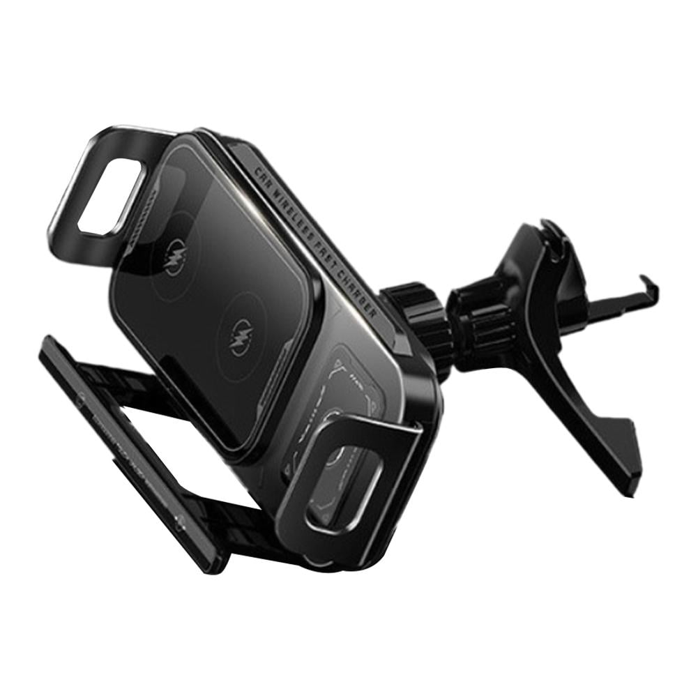 QenASHaing Dual-Coil 15W Fast Wireless Car Charger Mount, Electric ...