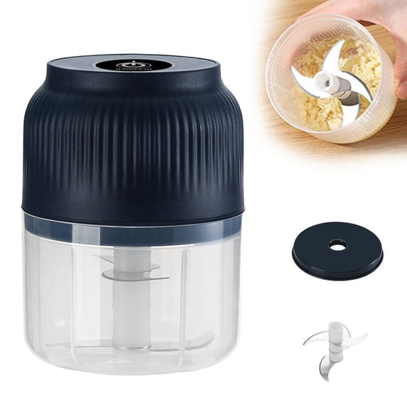 QenASHaing Electric Garlic Chopper Mini Food Processor, USB ...