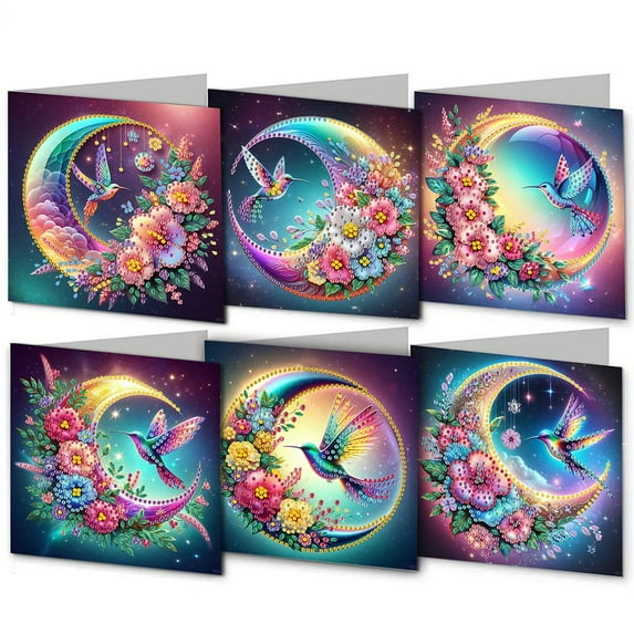 QenASHaing Handmade DIY Diamond Art Christmas Cards Kit - A Sparkling ...