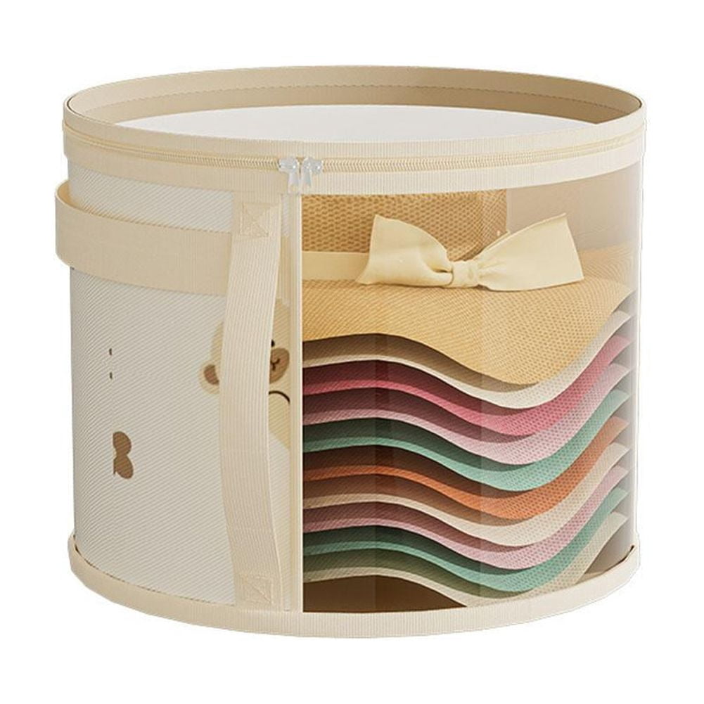 QenASHaing Hat Storage Box with Clear Window, Holds up to 7 Caps Cowboy ...