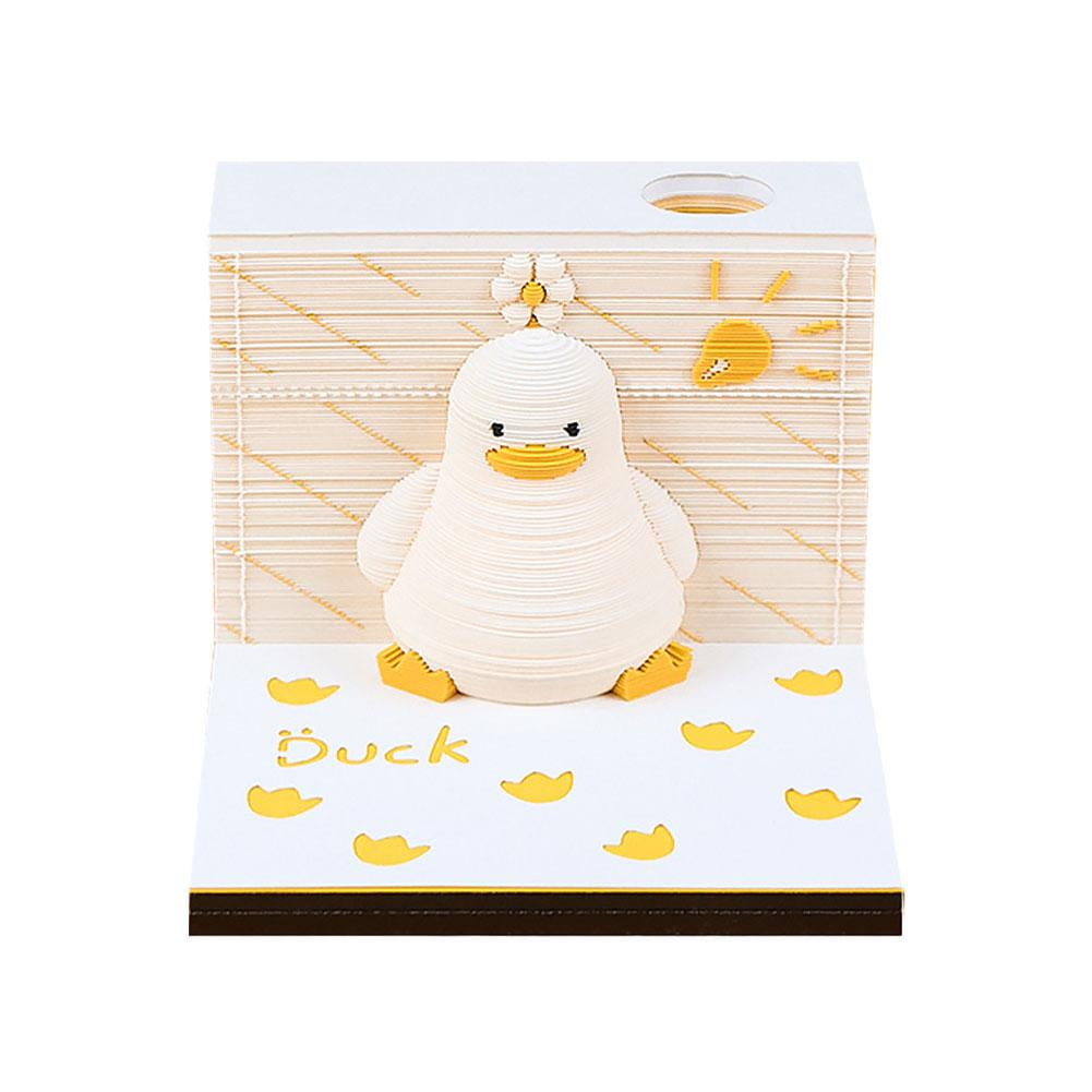 QenASHaing Lucky Duck 3D Note Card, 246 Pages with Acrylic Display Case ...