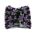 QenASHaing Magic Beaded Hair Comb Clip with Alloy Beads and Plastic ...