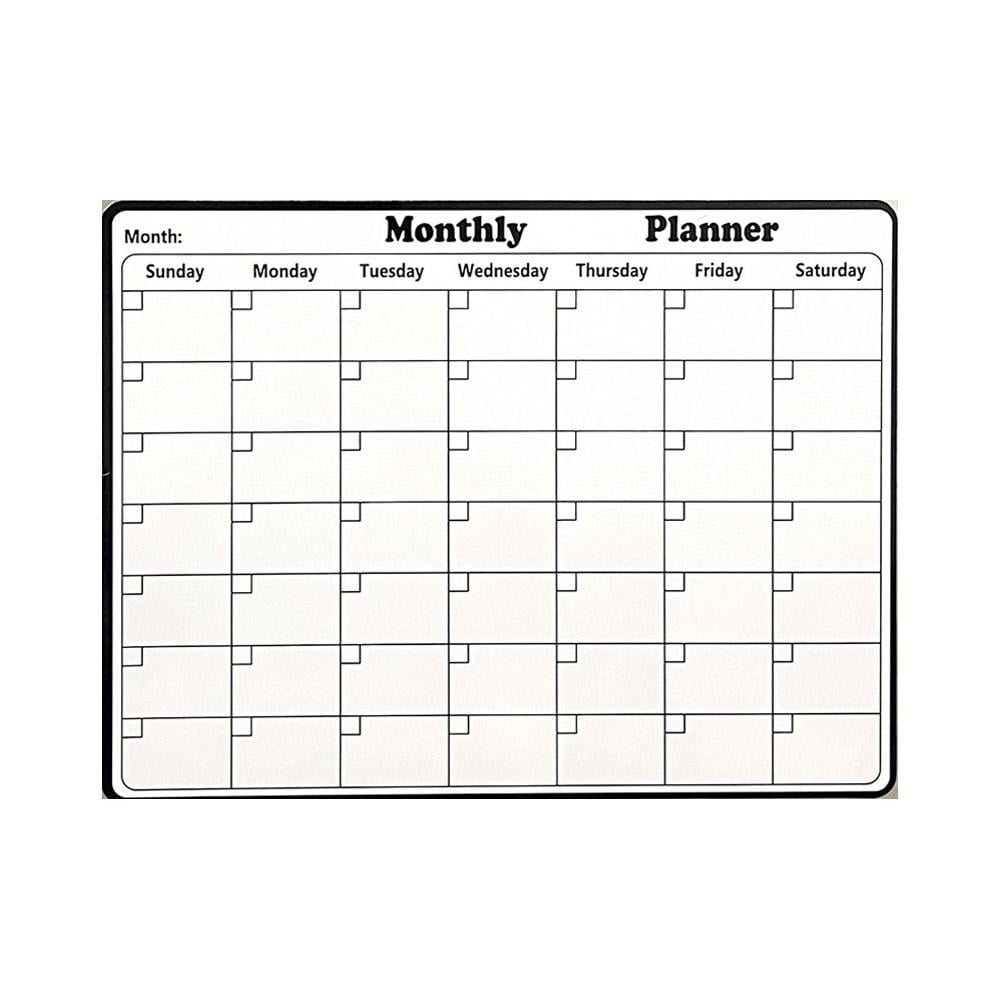 QenASHaing Magnetic Monthly Calendar Board 10.92x8.19 Inch, Wipeable ...