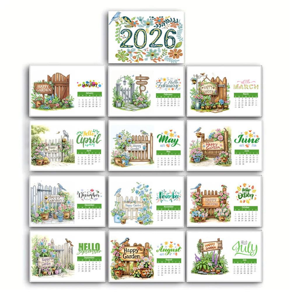 QenASHaing Monthly Flip Desk Calendar for 2026 with a Clean 12-Month ...