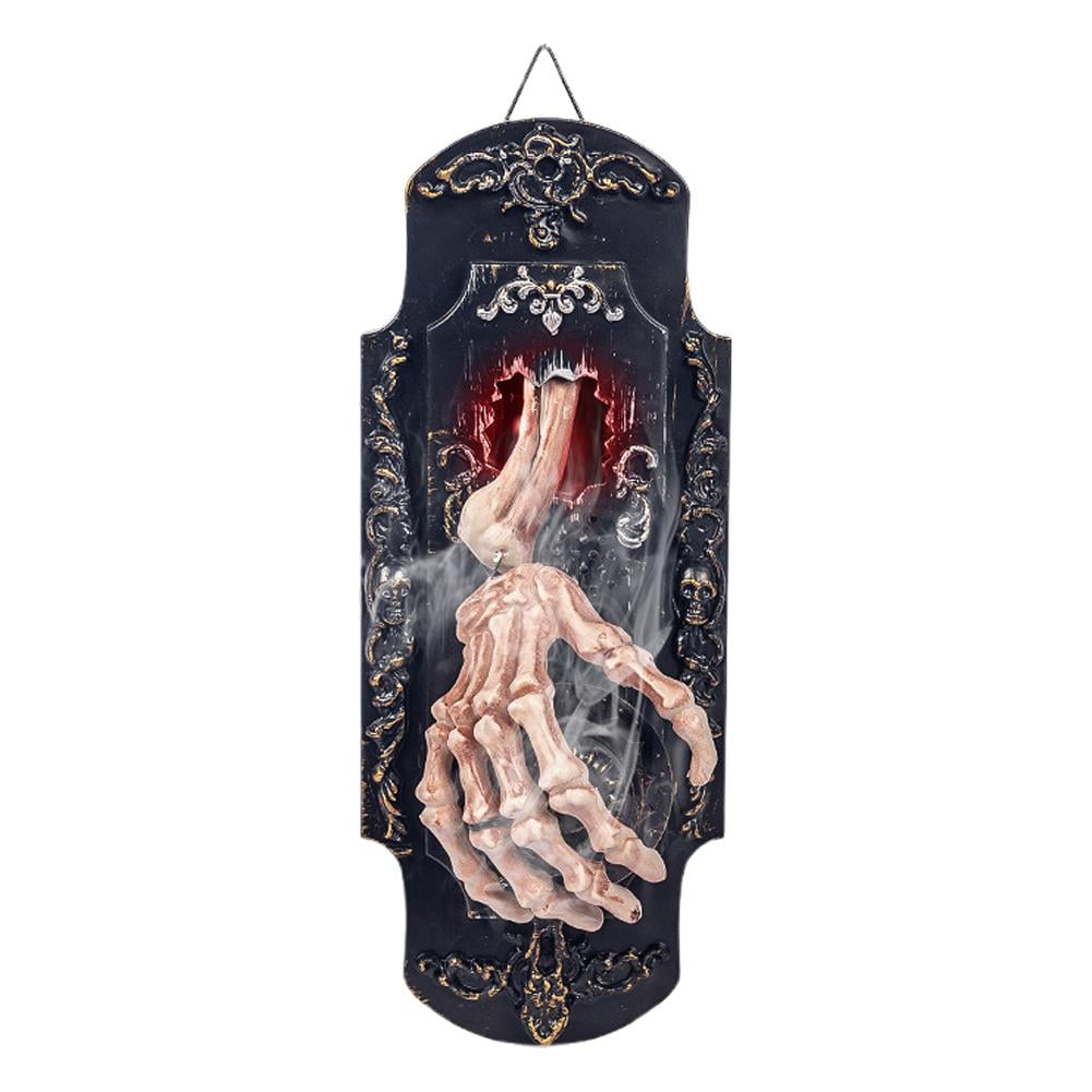 QenASHaing Motion-Activated Halloween Doorbell with Spooky Skeleton ...