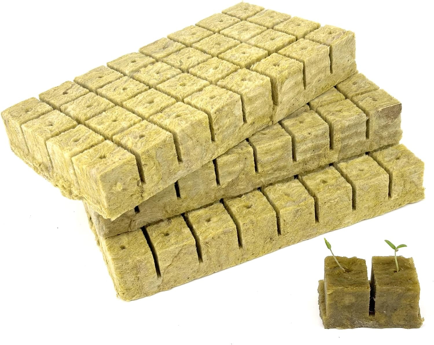 QenASHaing Rockwool Cubes for Hydroponic Towers and Desktop Growing ...