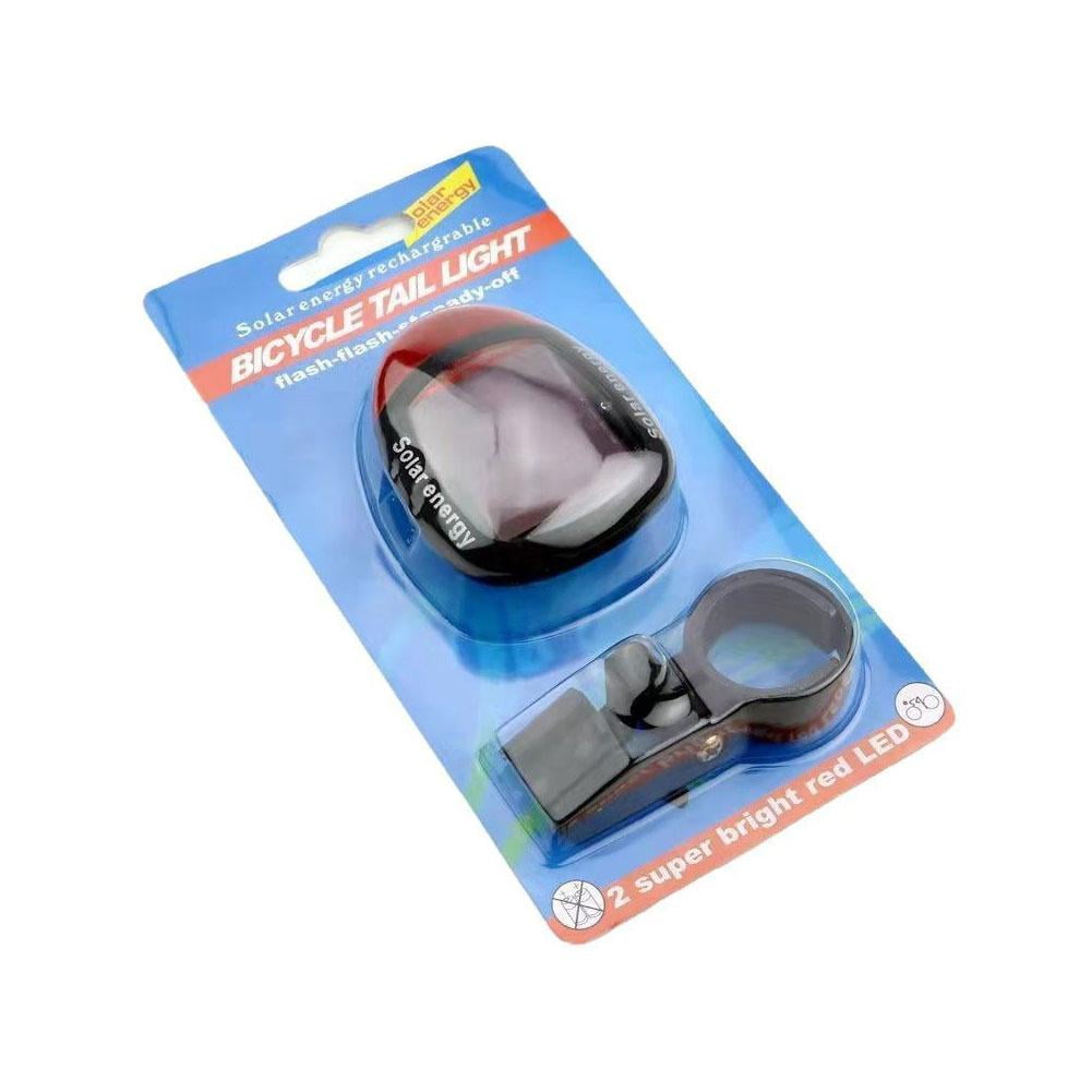 QenASHaing Solar Bike Tail Light 2.15" Black ABS, High-Brightness 3 ...