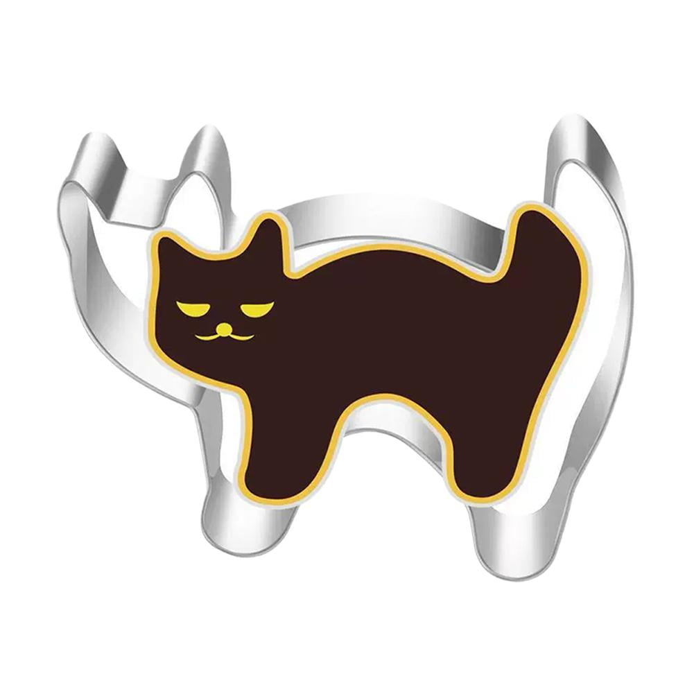 QenASHaing Stainless Steel Halloween Cookie Mold 3.5x3 Inch 6-Pack ...