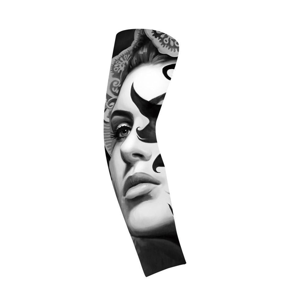 QenASHaing UPF50+ Sun Protection Arm Sleeve, Cool Ice Silk Fabric with ...