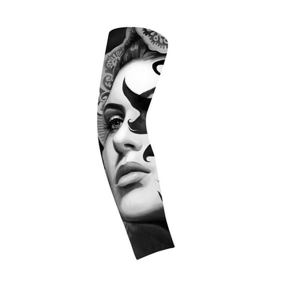 QenASHaing UPF50+ Sun Protection Arm Sleeve, Cool Ice Silk Fabric with ...