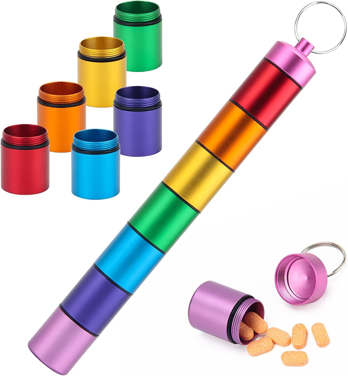 Qenixo® Weekly Pill Organizer 4 Times A Day, 7-Day, Monthly Medication ...