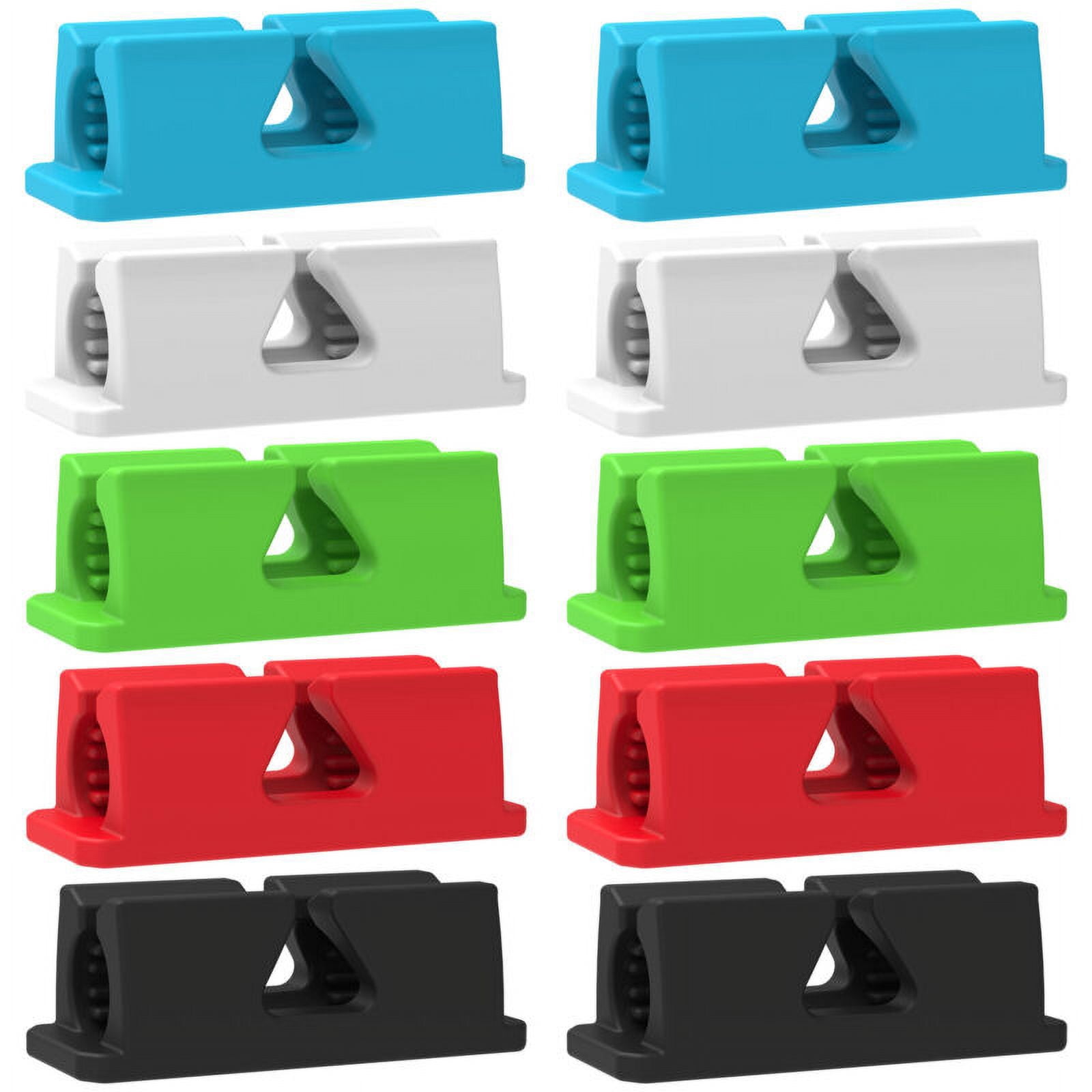 Qenwkxz 10pcs Pencil Holder Silicone Adhesive Pen Clip Silicone Marker ...