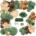 Qenwkxz 142pcs Balloon Garland Arch Kit, Jungle Safari Theme, Sage ...
