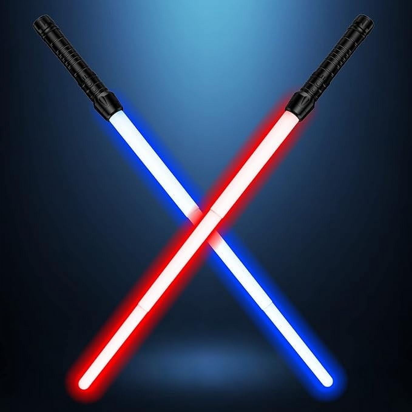 Wekvgz 2pcs Lightsaber for Kids, Retractable LED Saber Sword with Sound ...