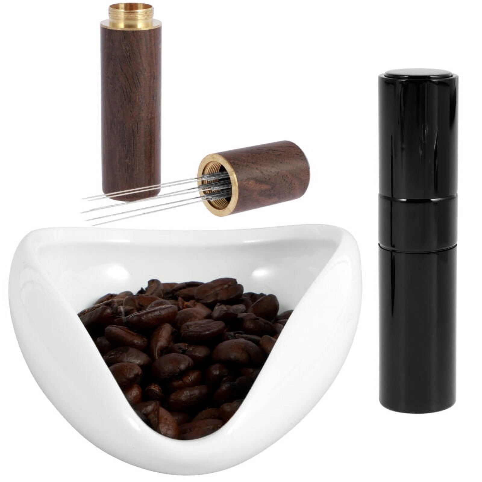 Qenwkxz Coffee Bean Dosing Cup and 8ml Spray Bottle Set Ceramic Dosing ...