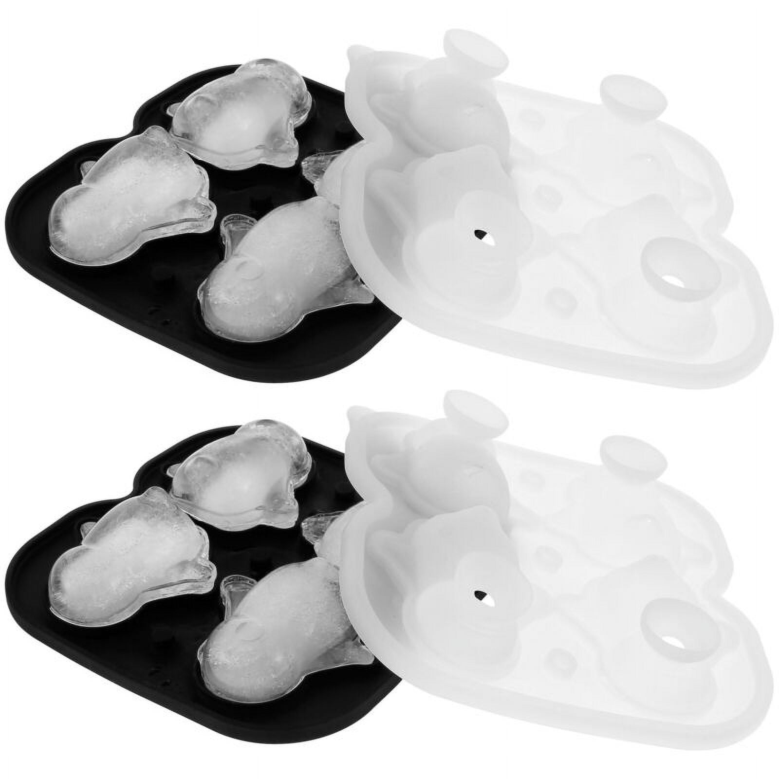 Qenwkxz Penguins Ice Cube Tray Easy Release Ice Ball Mold Tray 5.7"?5.7 ...