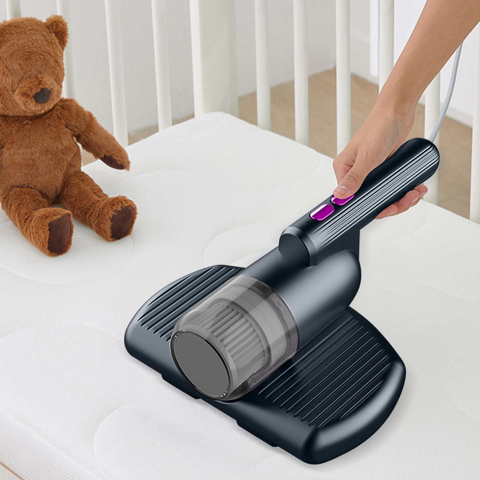 QEPWSCX Bed Vacuum Cleaner, Handheld Mattress Cleaner 7.5KPa, Suitable ...