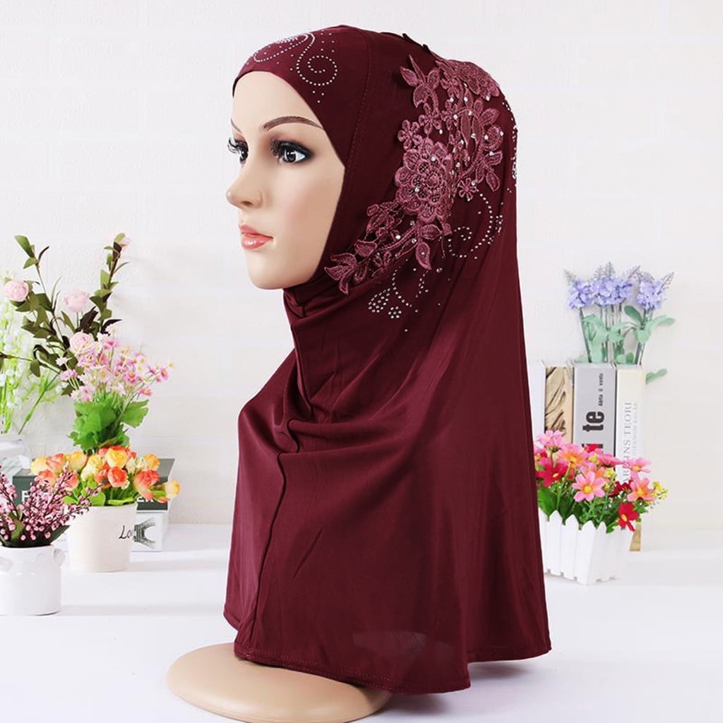 Qepwscx Hijab Undercap for Women, Islamic Muslim Under Hijab Cap Pre ...