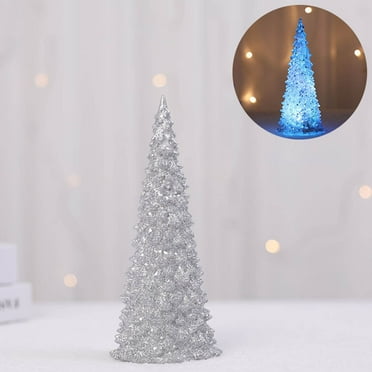 Thsue Lighted Christmas Tree Colorful LED Acrylic Night Light Christmas ...