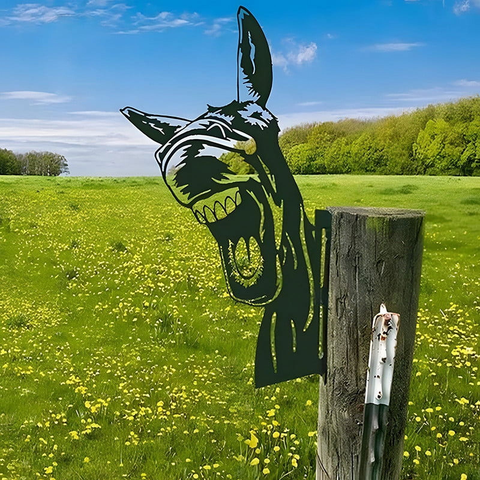 Qepwscx Metal The Donkey Garden Statues Black Donkey Silhouette Donkey ...