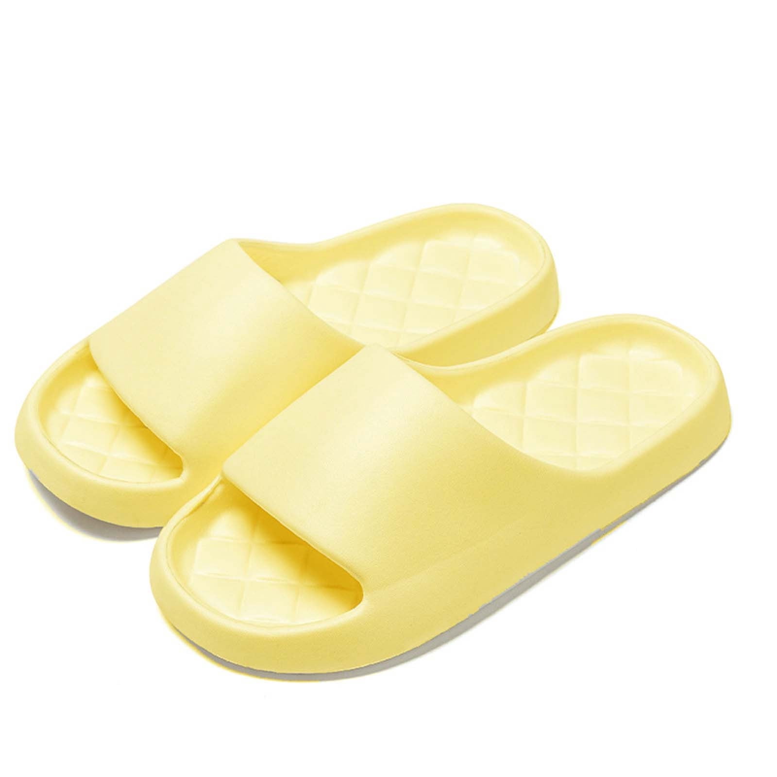 Qepwscx Unisex House Shoes Cozy Thick-soled Indoor Slippers For Men And ...