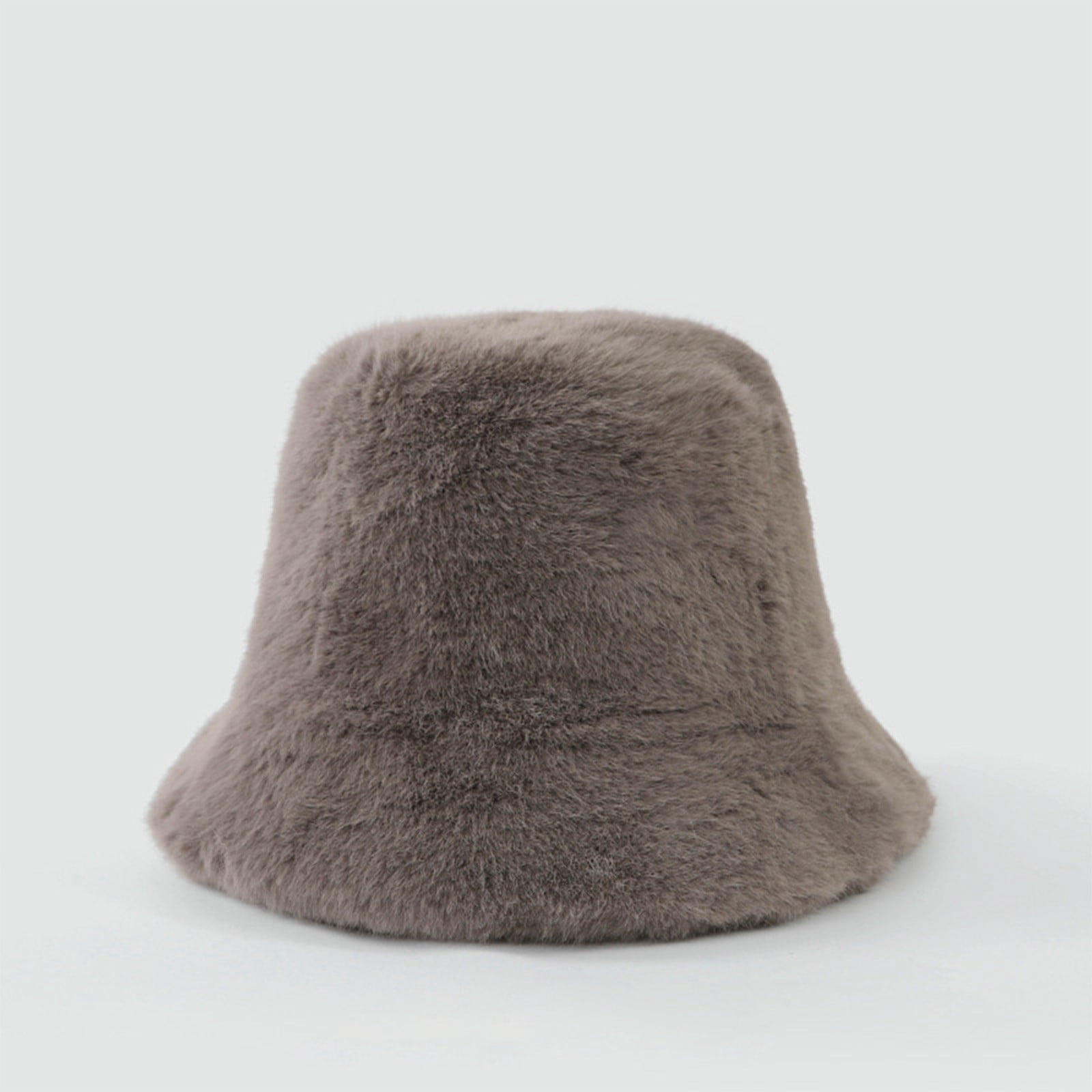Qepwscx Winter Fuzzy Bucket Hat for Women Men Bucket Cap Warm Fisherman ...