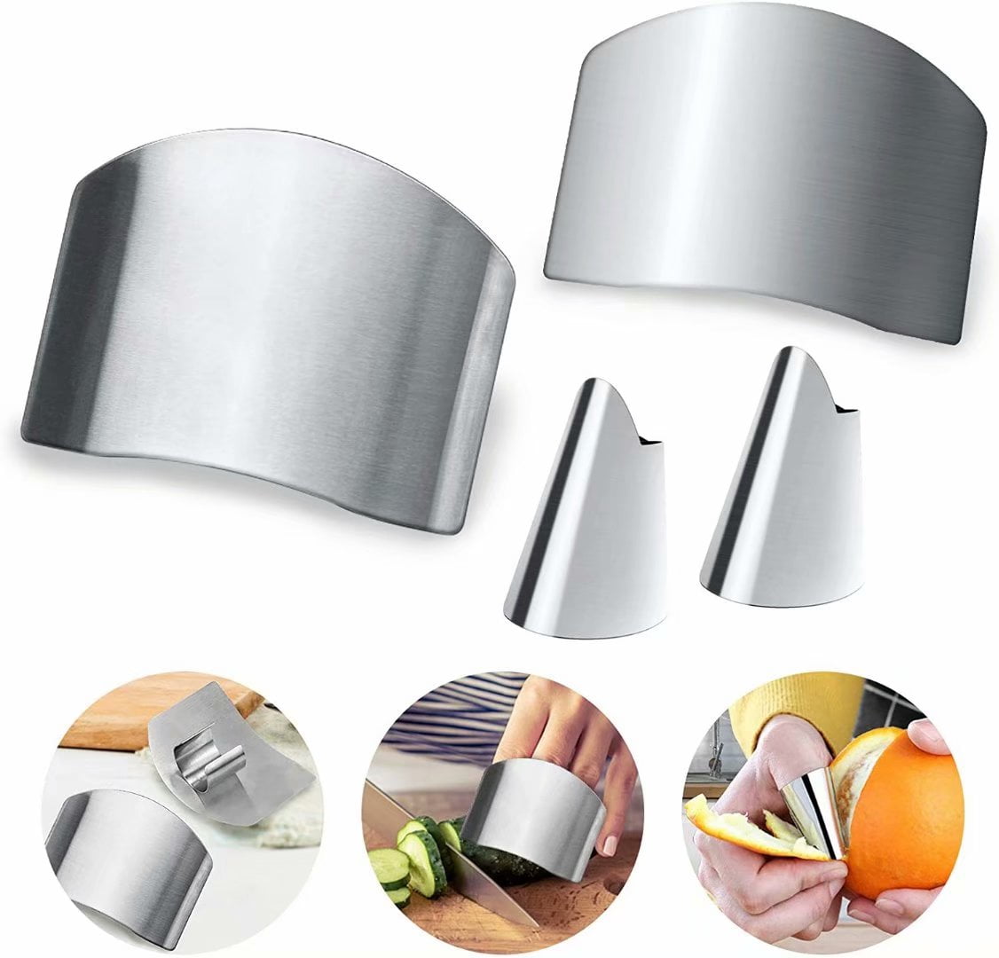 Qesai Finger Guards for Cutting Kitchen Tool Stainless Steel Finger ...