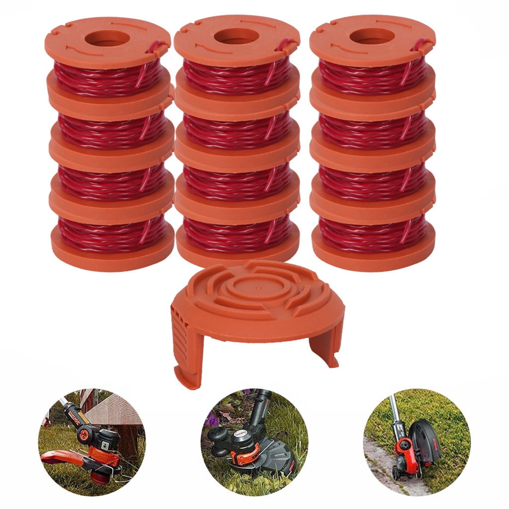 Qesai Gr Spool Lawnmower Spool Trimmer Cover Cap 13 Gt Spool Pack Line Patio & Garden Gardening ...