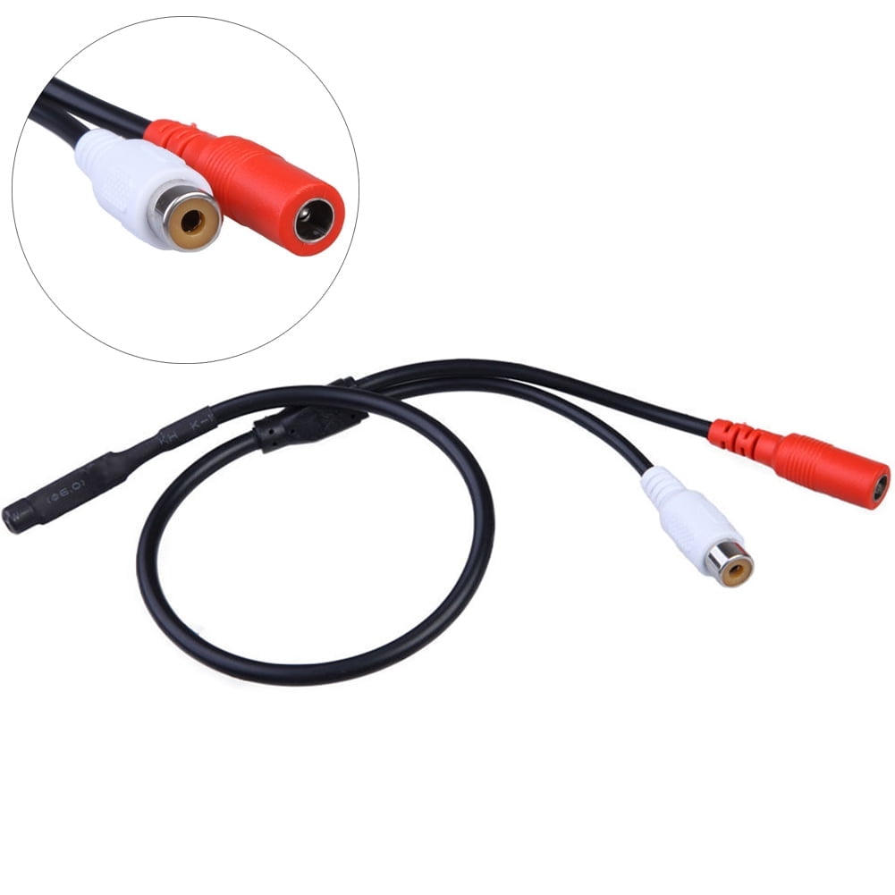 Qesai Mic Audio Mini Spy Hidden Microphone for CCTV Security ...