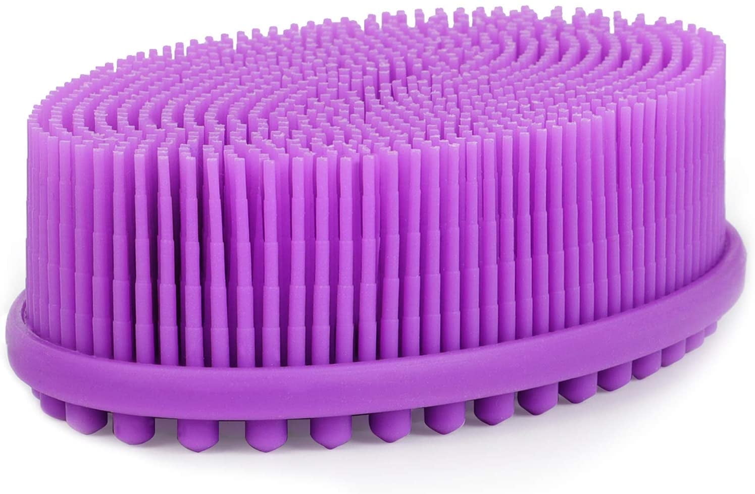 Qesai Silicone Loofah Body Scrubber,Soft Rubber Loofahs, Body Loofah ...