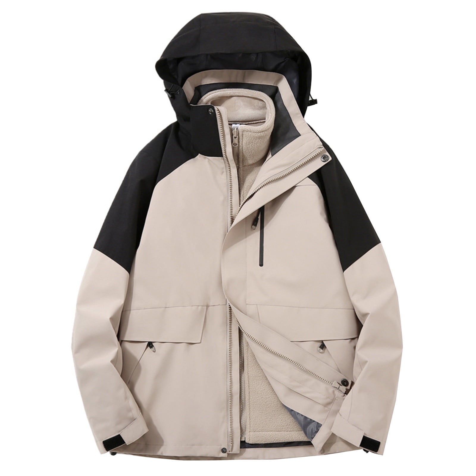 Qetyuw Oversized Rain Jacket for Women Loose Fit Waterproof Lightweight ...