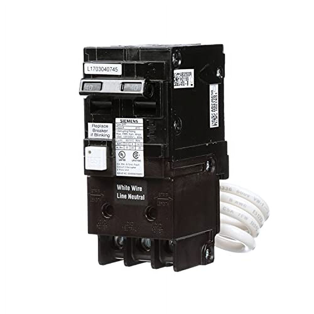 Qf240A Ground Fault Circuit Interrupter, 40 Amp, 2 Pole, 120/240 Volt ...
